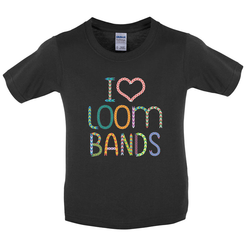 I Love Loom Bands Kids T shirt | View our full range of Children's t ...