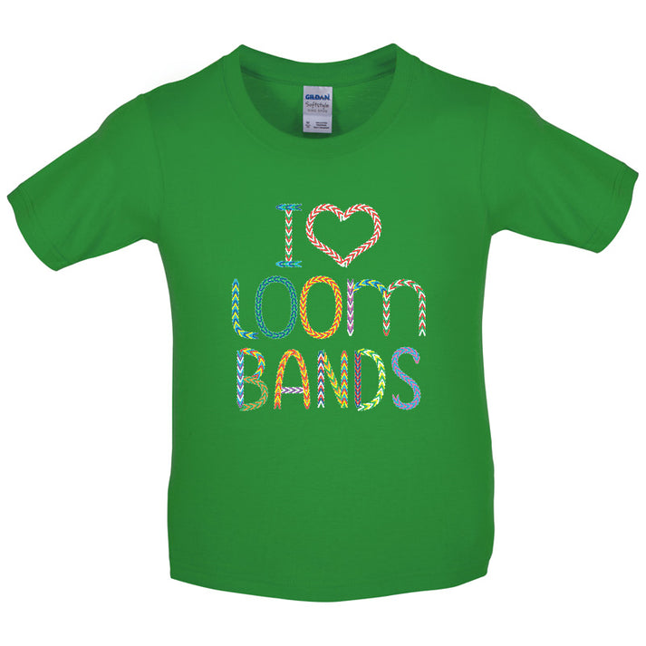 I Love Loom Bands Kids T shirt | View our full range of Children's t ...
