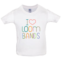 I Love Loom Bands Kids T shirt | View our full range of Children's t ...