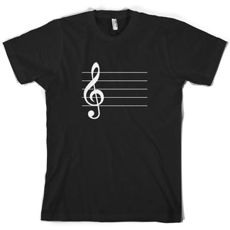 Treble Clef T shirt | View our full range of t shirts at Dressdown.co.uk