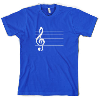 Treble Clef T shirt | View our full range of t shirts at Dressdown.co.uk