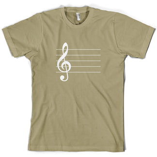Treble Clef T shirt | View our full range of t shirts at Dressdown.co.uk