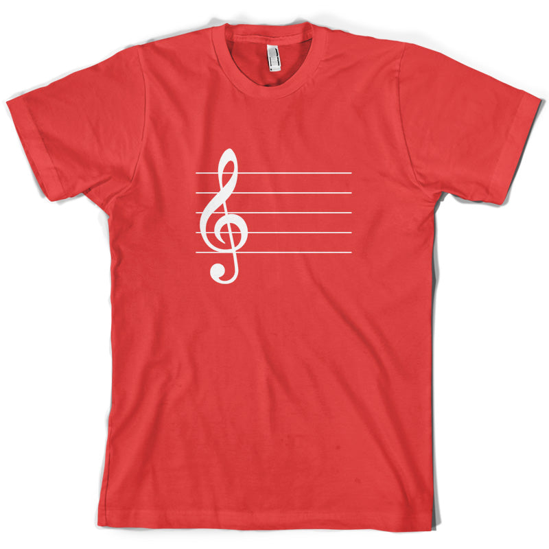 Treble Clef T shirt | View our full range of t shirts at Dressdown.co.uk