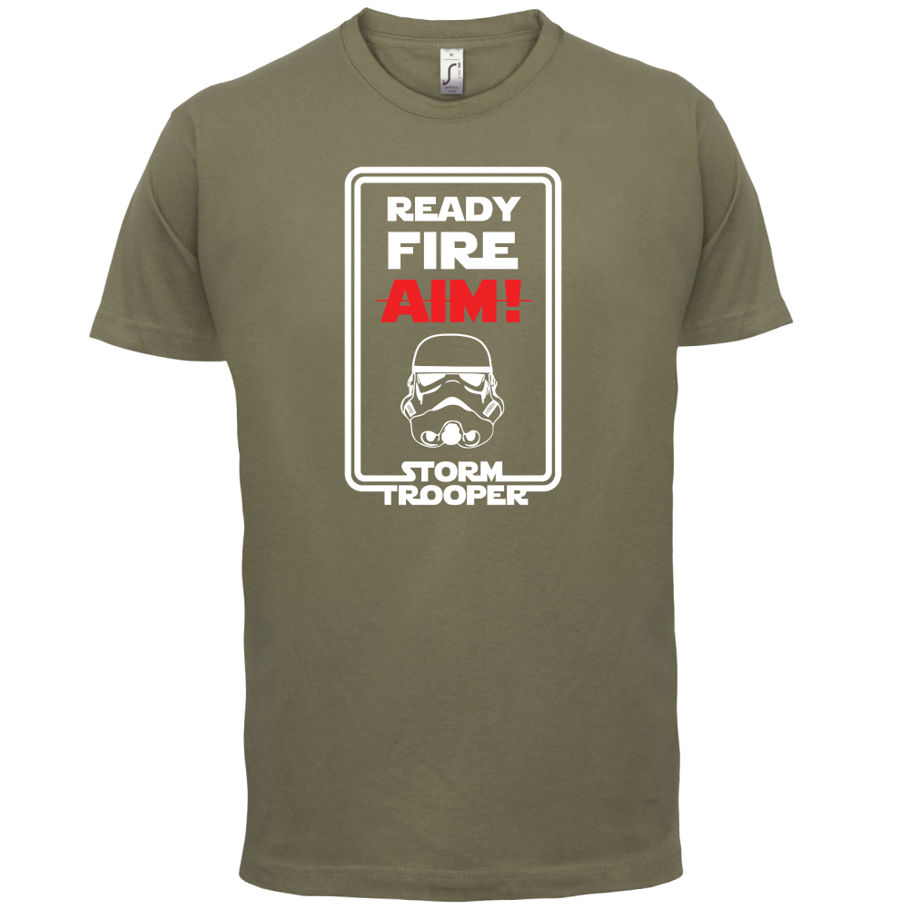 Ready Fire Aim T shirt | View our full range of t shirts at Dressdown.co.uk